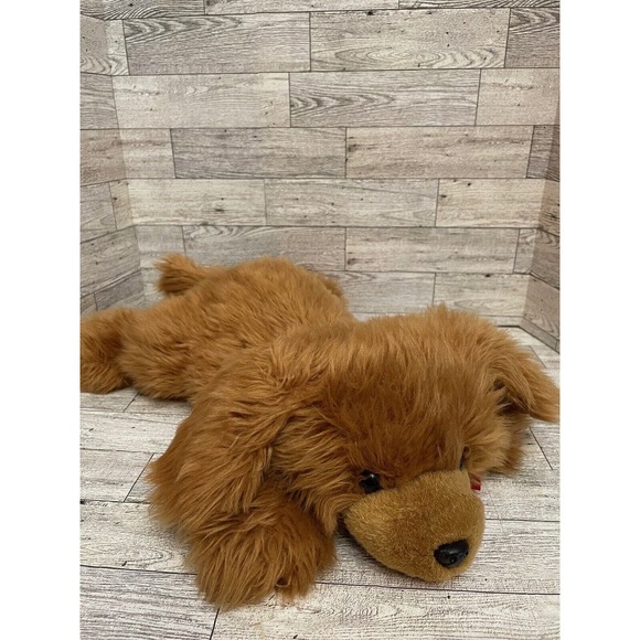 Gund | Toys | Gund Maxwell Floppy Dog Laying 6 Inch Puppy Brown Shaggy ...